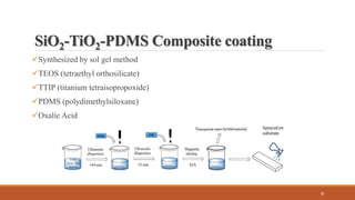 hydrophobic self cleaning coatings and their applications .pptx