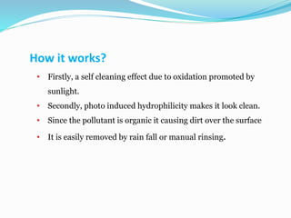 Self cleaning concrete | PPTX