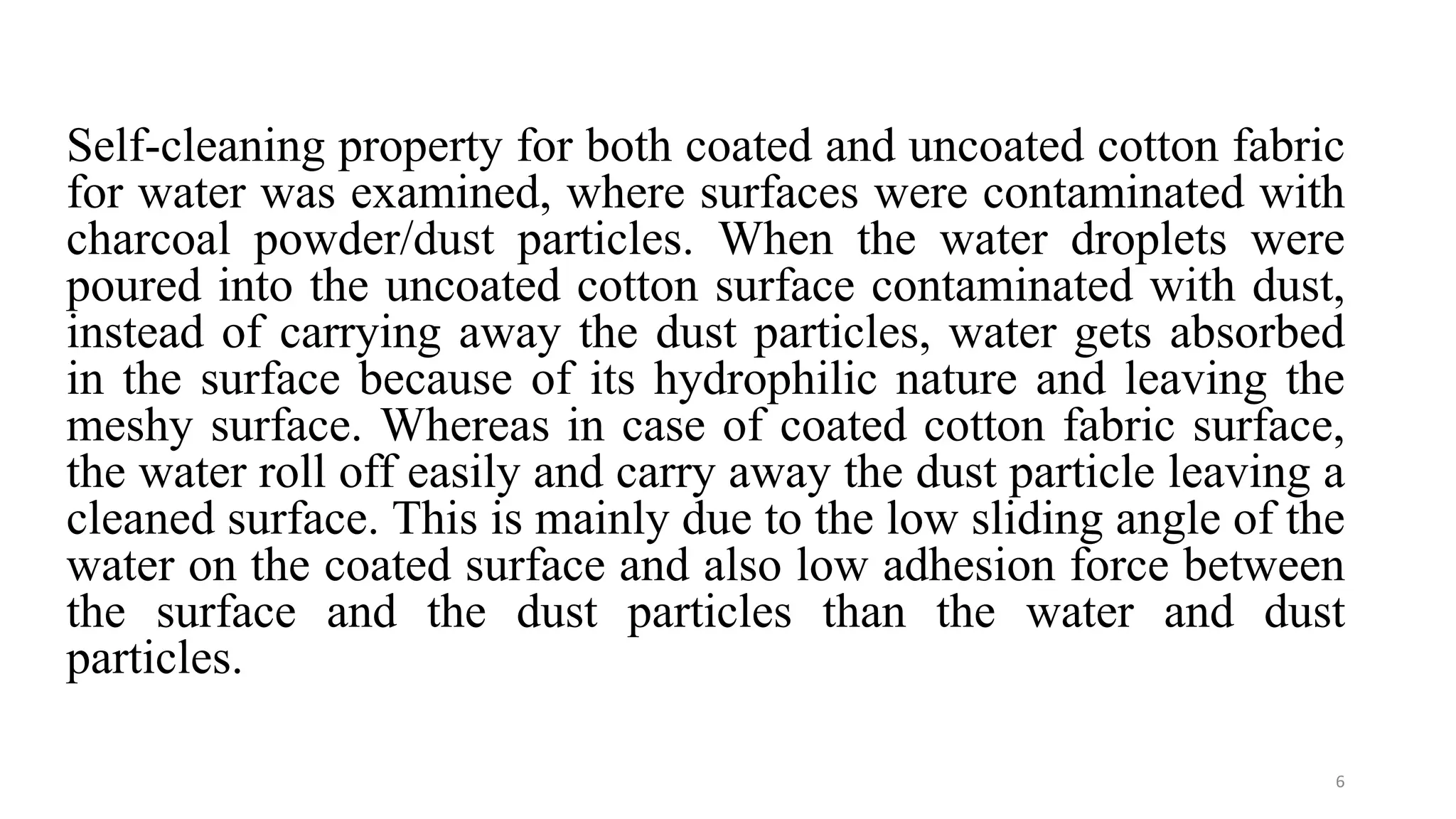 Self cleaning fabric | PPT