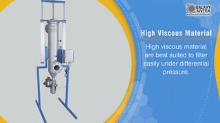 Self cleaning filter or vibro sifter | PPTX
