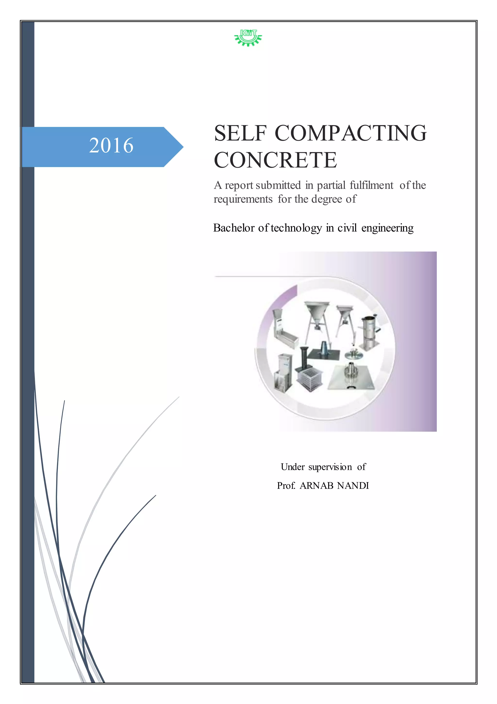 Self compacting concrete report | DOCX