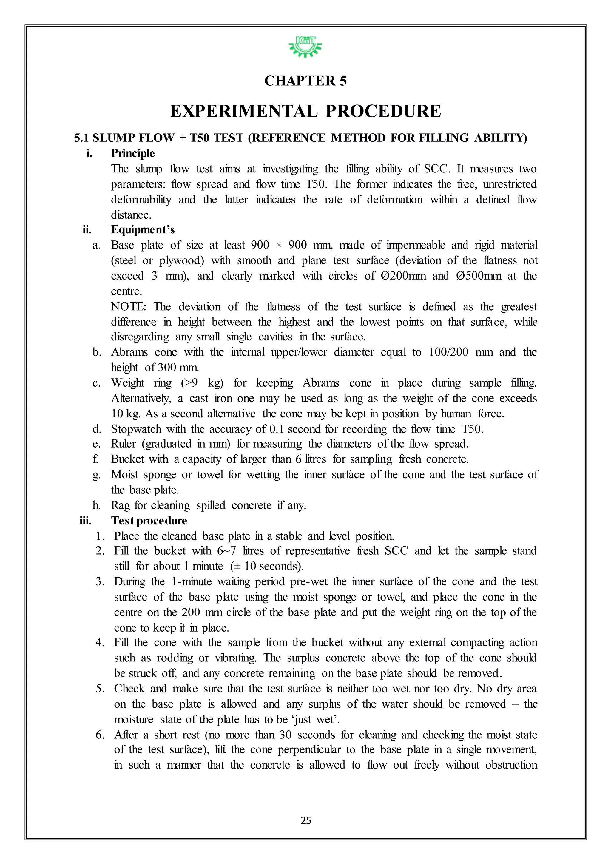 Self compacting concrete report | DOCX