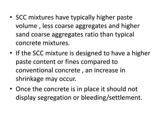 Self compacting concrete | PPTX