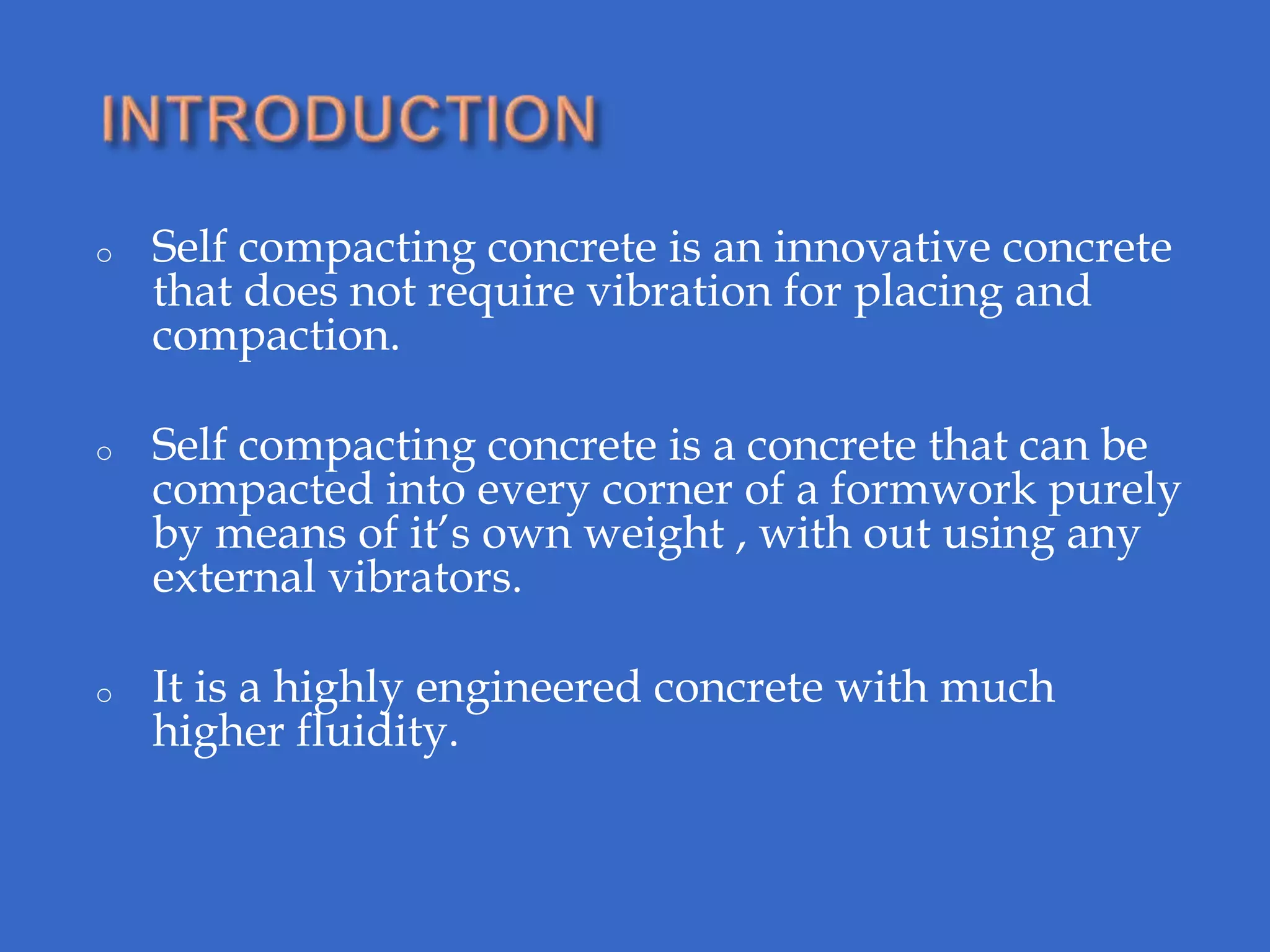 Self compacting concrete (scc) | PPTX