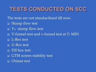 Self compacting concrete (scc) | PPTX