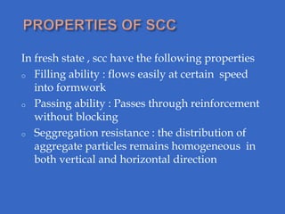 Self compacting concrete (scc) | PPTX