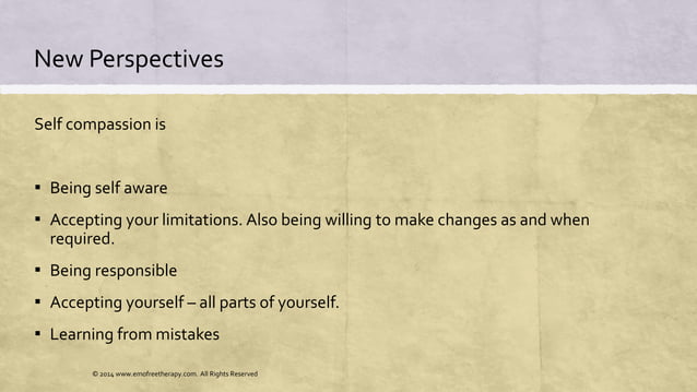 Self compassion | PPTX