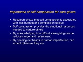 Self compassion research | PPT