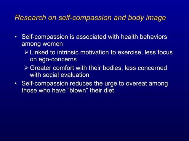 Self compassion research | PPT