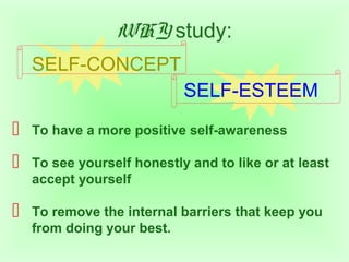 Self concept and self esteem | PPT