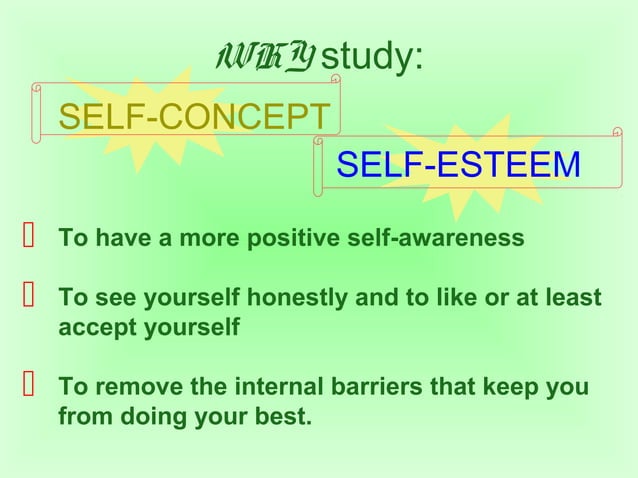 Self concept and self esteem | PPT