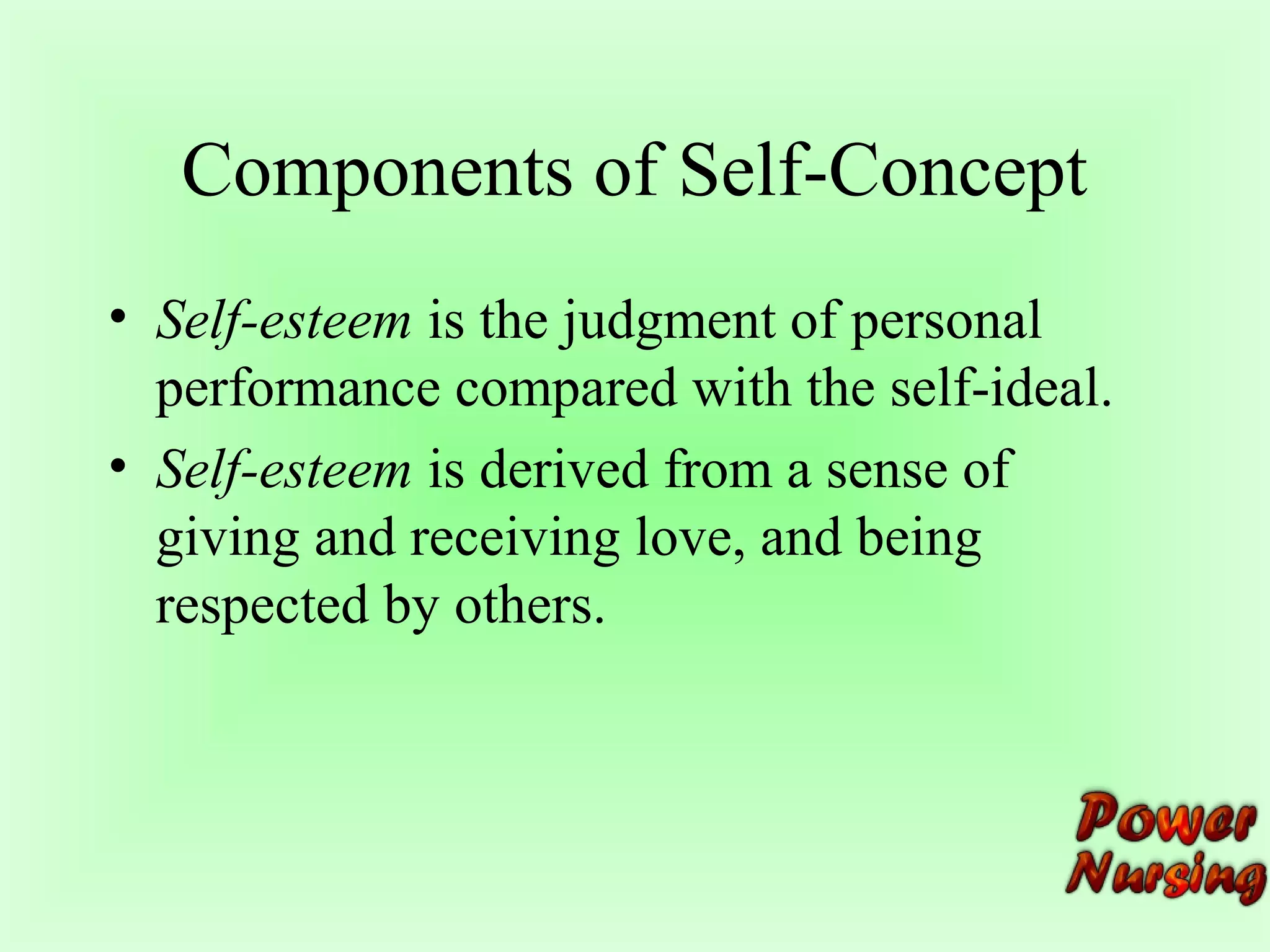 Self concept and self esteem | PPT