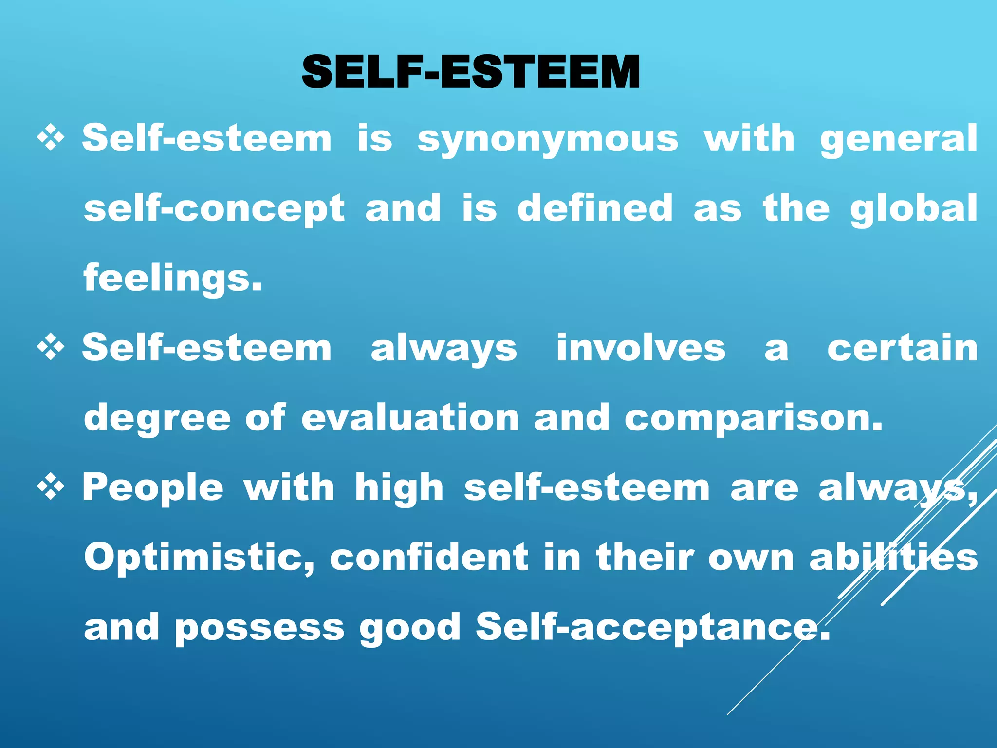 Self concept and self esteem | PPT