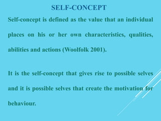 Self concept and self esteem | PPT