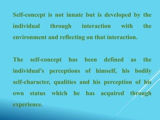 Self concept and self esteem | PPT
