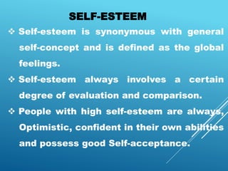 Self concept and self esteem | PPT