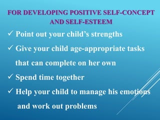 Self concept and self esteem | PPT