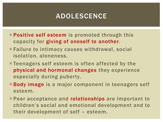 Self concept and self esteem | PPTX