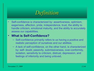 Self Confidence | PPT