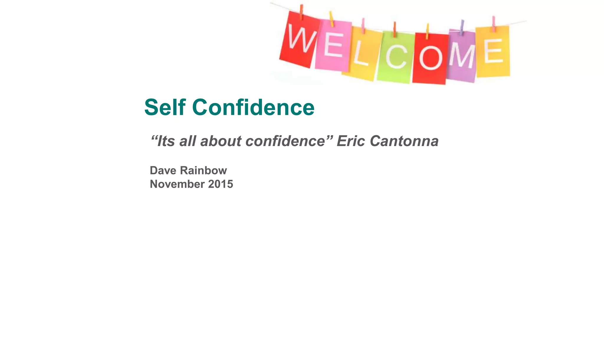 Self confidence | PPTX
