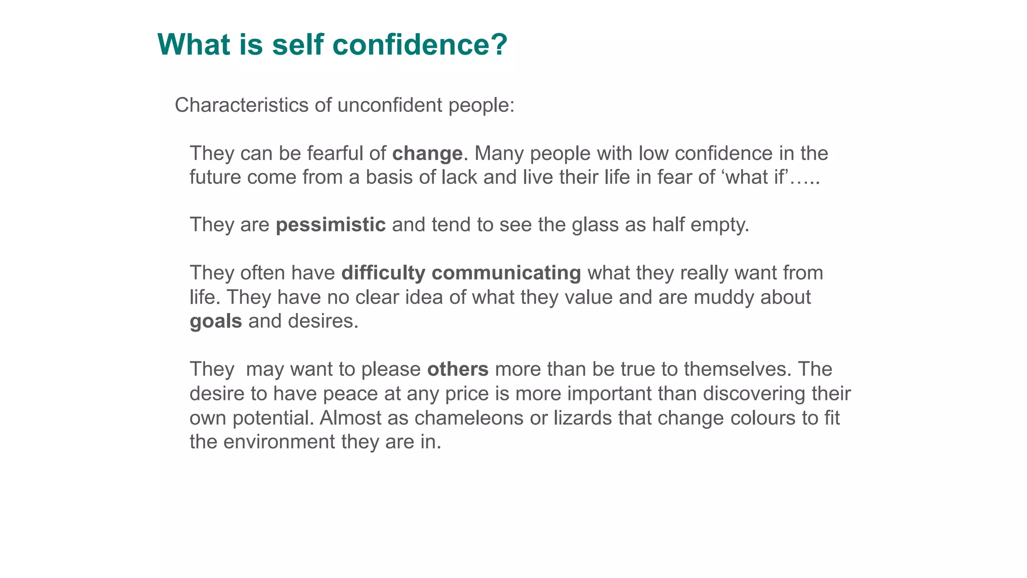 Self confidence | PPT