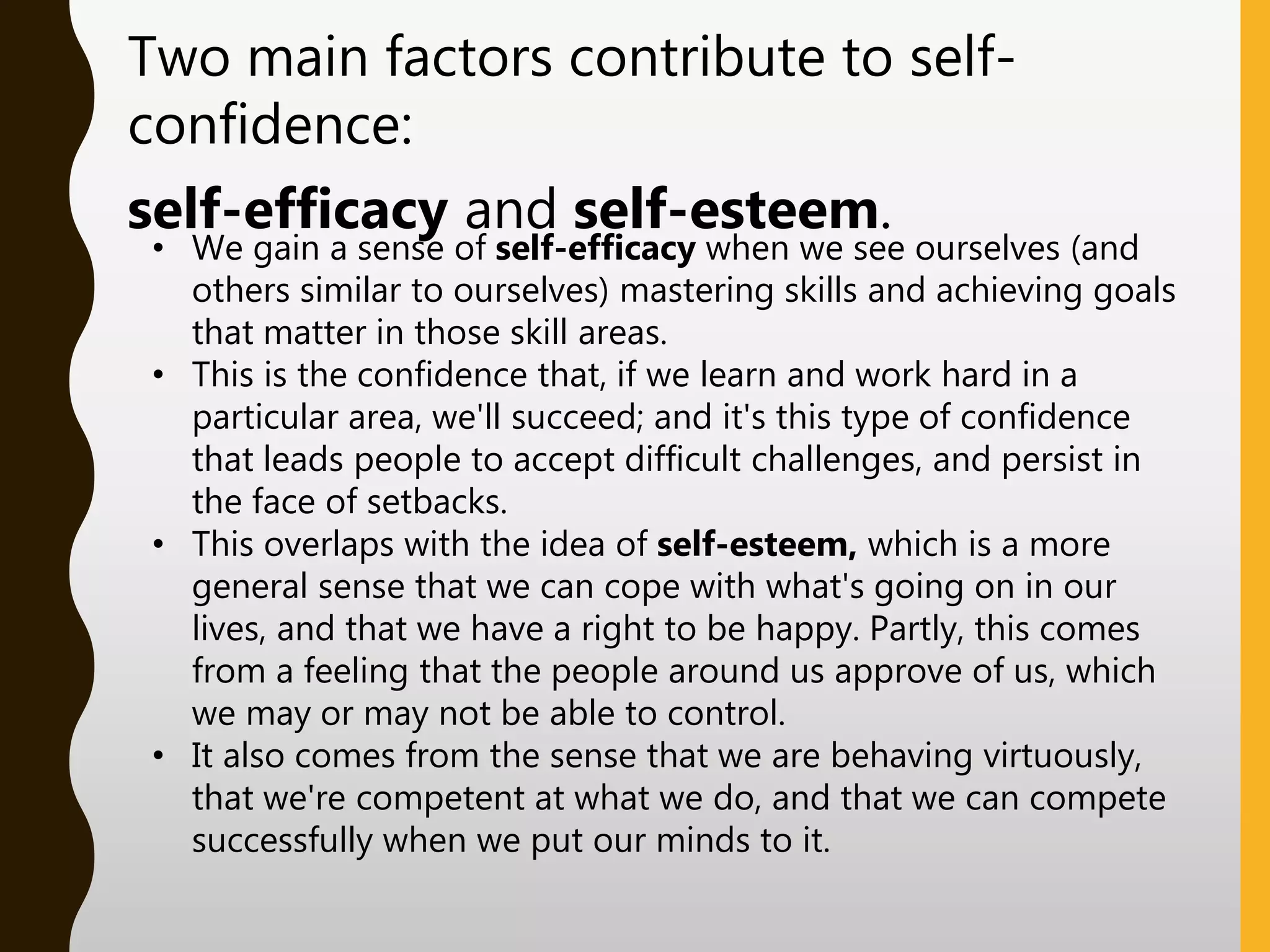 Self confidence | PPTX