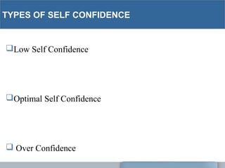 Self confidence | PPT