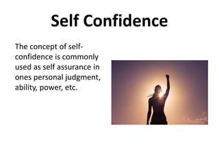 Self confidence | PDF