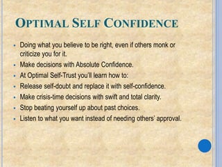 Self confidence | PPTX