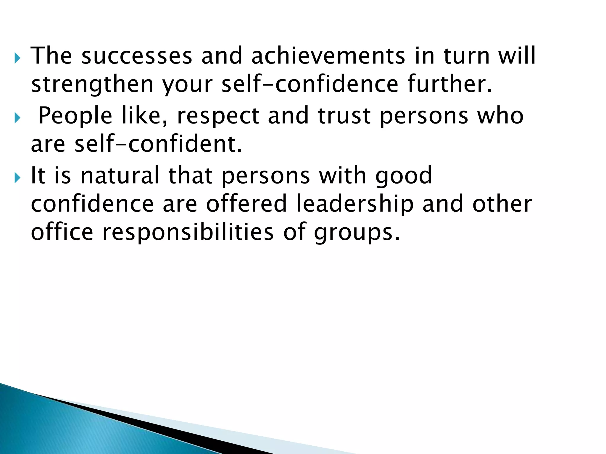 Self confidence | PPT