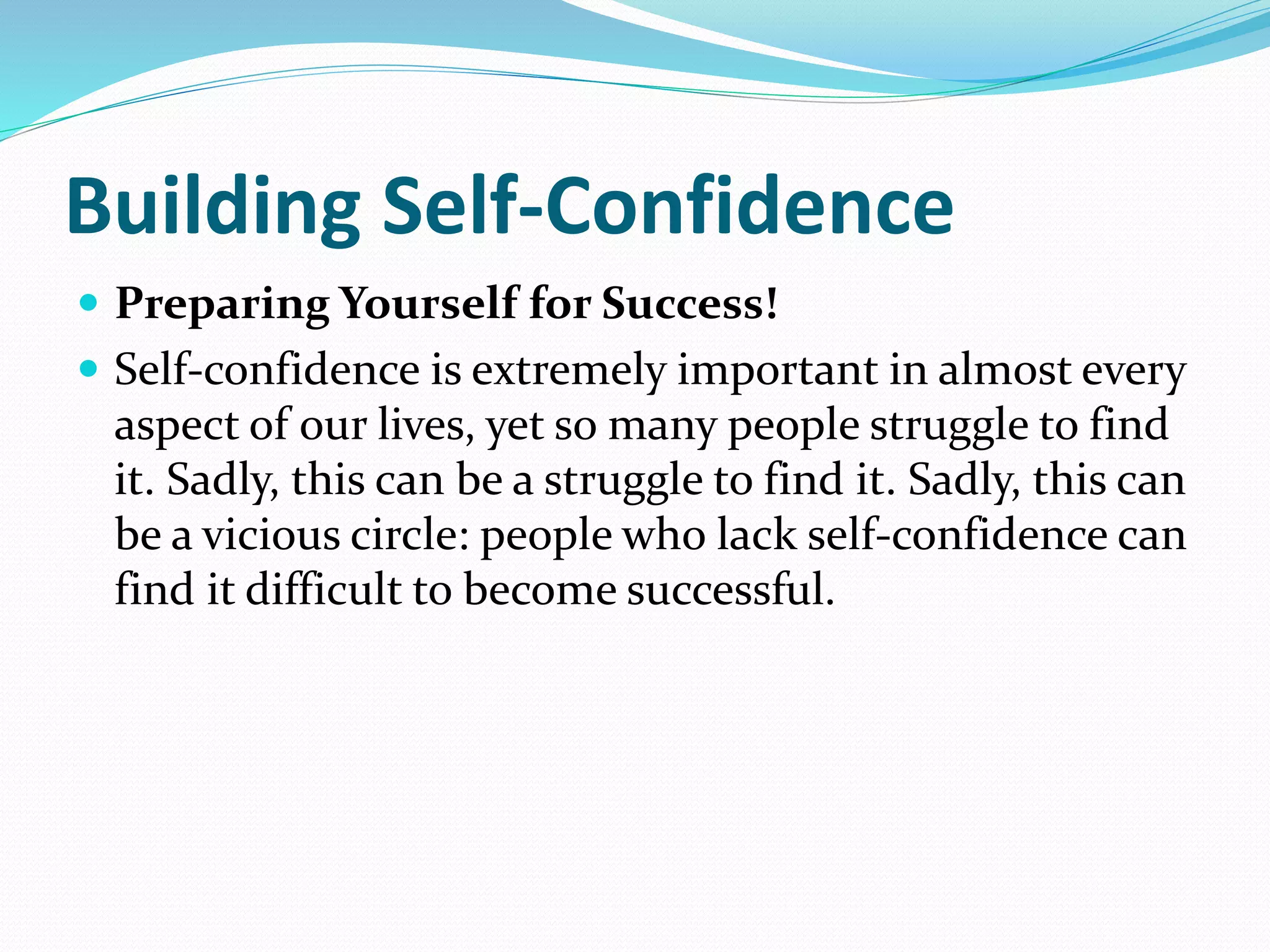 Self confidence (2) | PPT