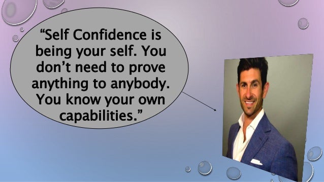Importance of Self Confidence Importance of Self Confidence