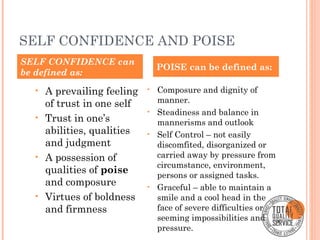 Self confidence and self motivation | PPT