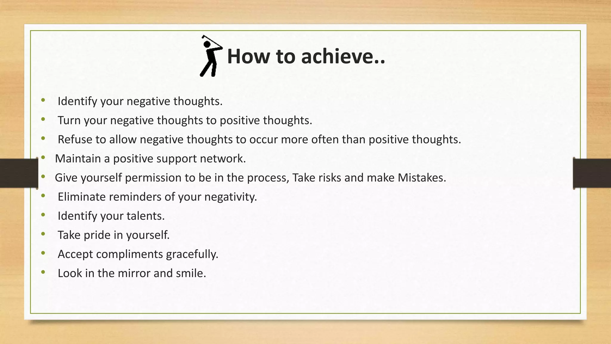 Self confidence ppt | PPTX