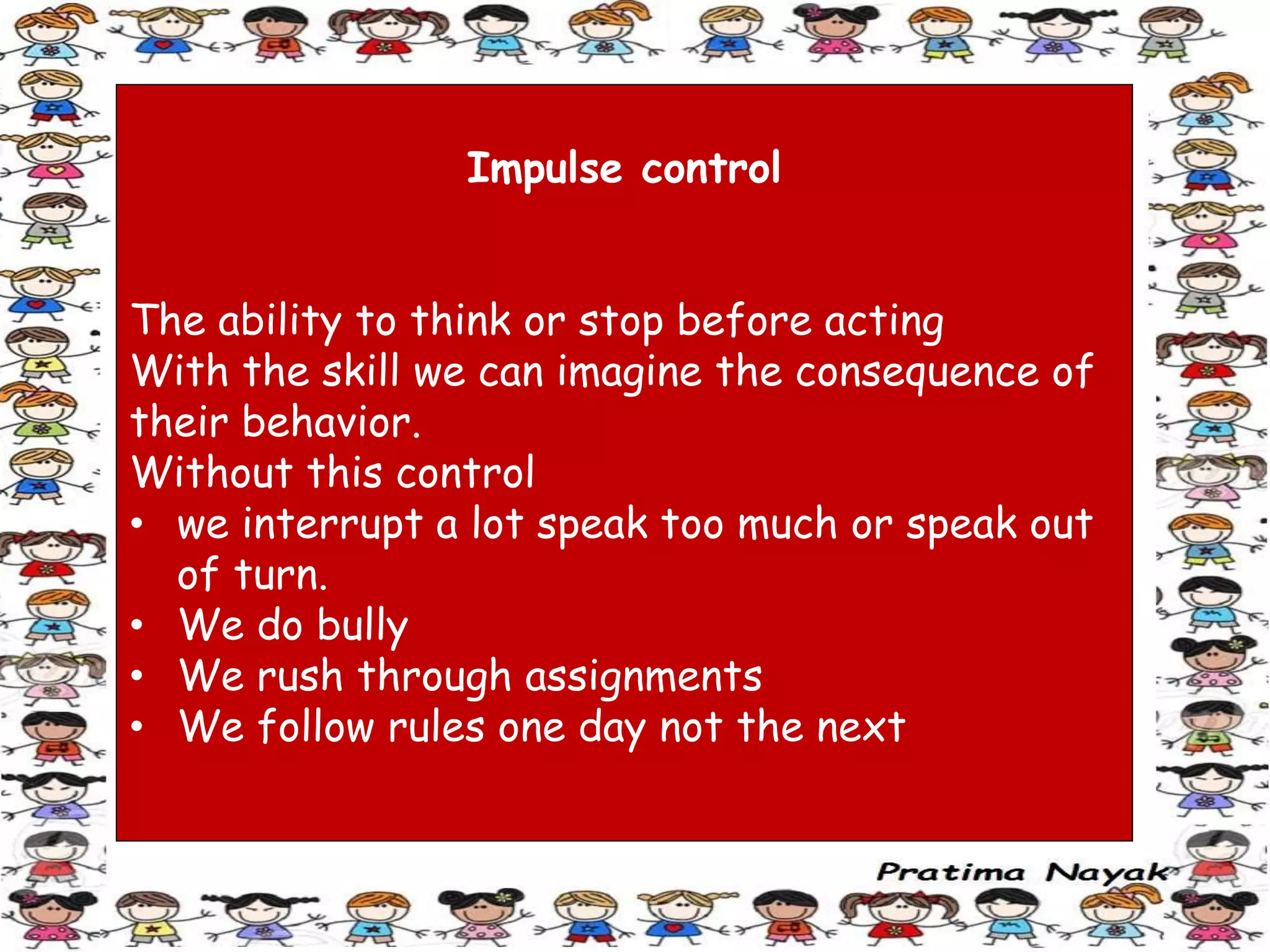 Teach your children"Self-Control" | PPTX