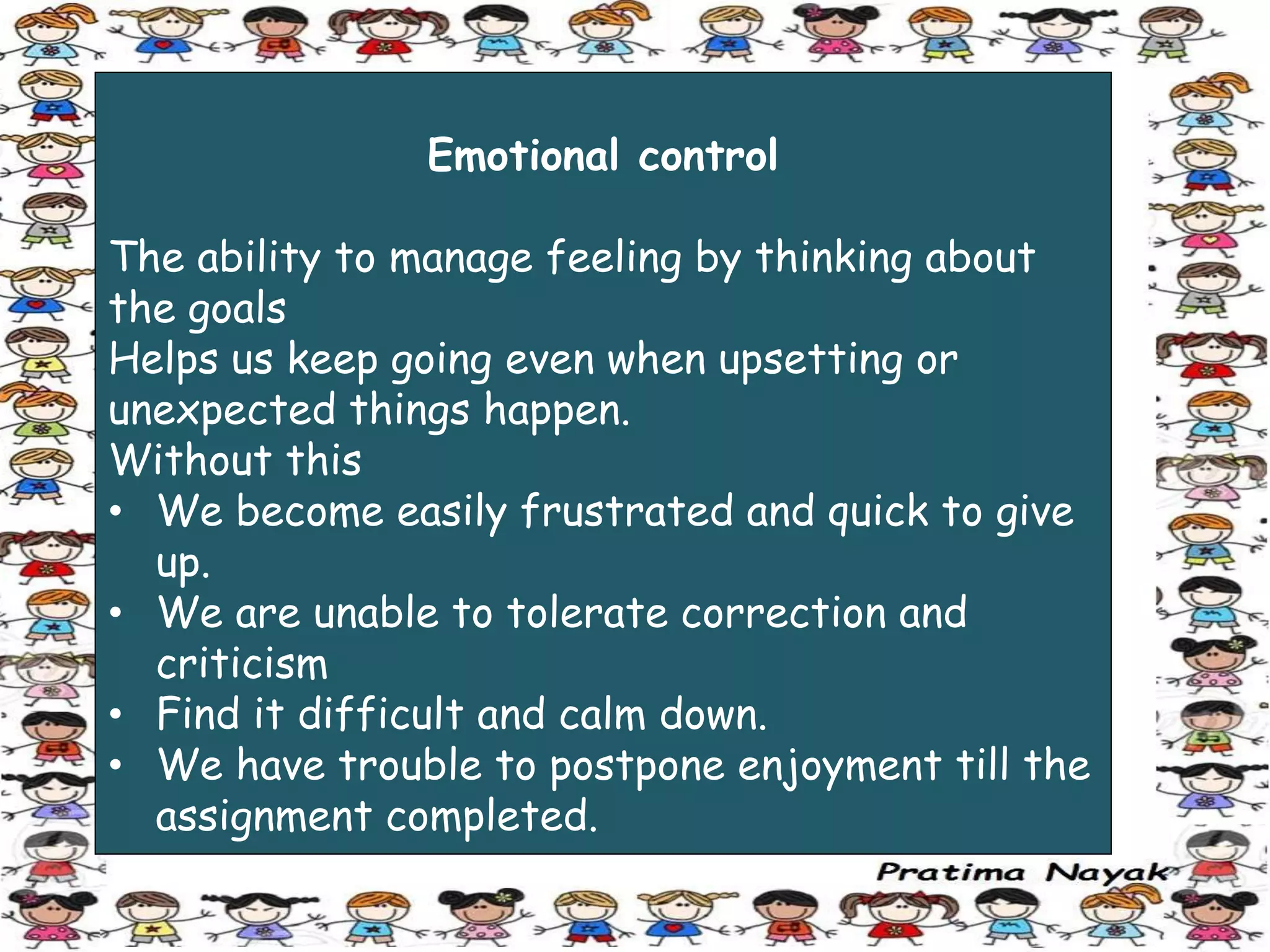 Teach your children"Self-Control" | PPTX