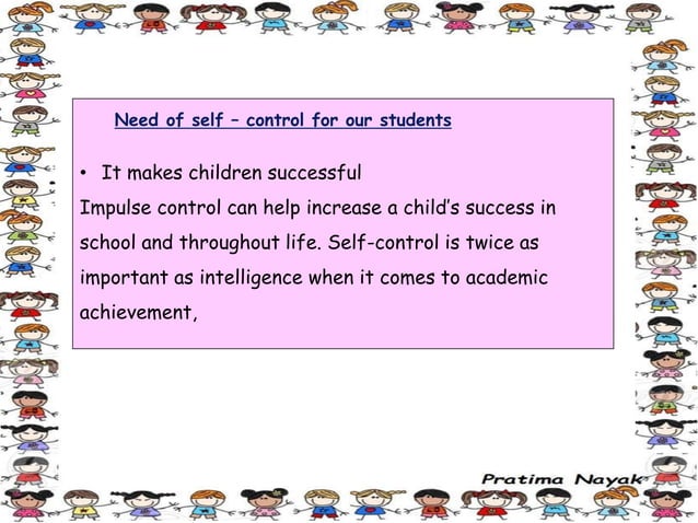 Teach your children"Self-Control" | PPTX