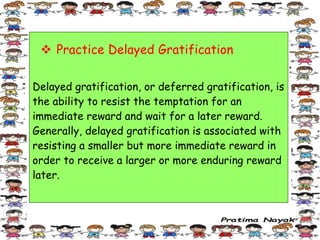 Teach your children"Self-Control" | PPTX