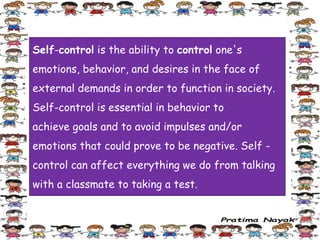 Teach your children"Self-Control" | PPTX