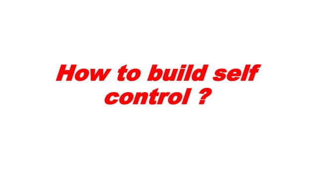 Self Control.pptx