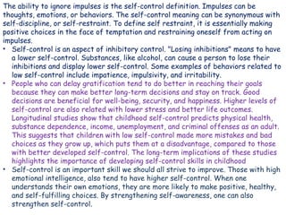 SELF CONTROL CLASS 9 SLIDE SHOW COMPUTERW | PPT