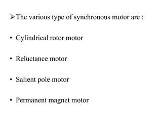 Self control of synchronous motor drives | PPTX