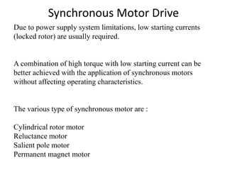Self control of synchronous motor drives | PPTX