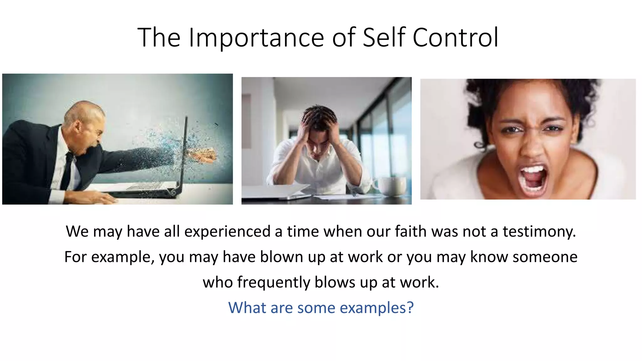 Self control slide presentation | PPTX