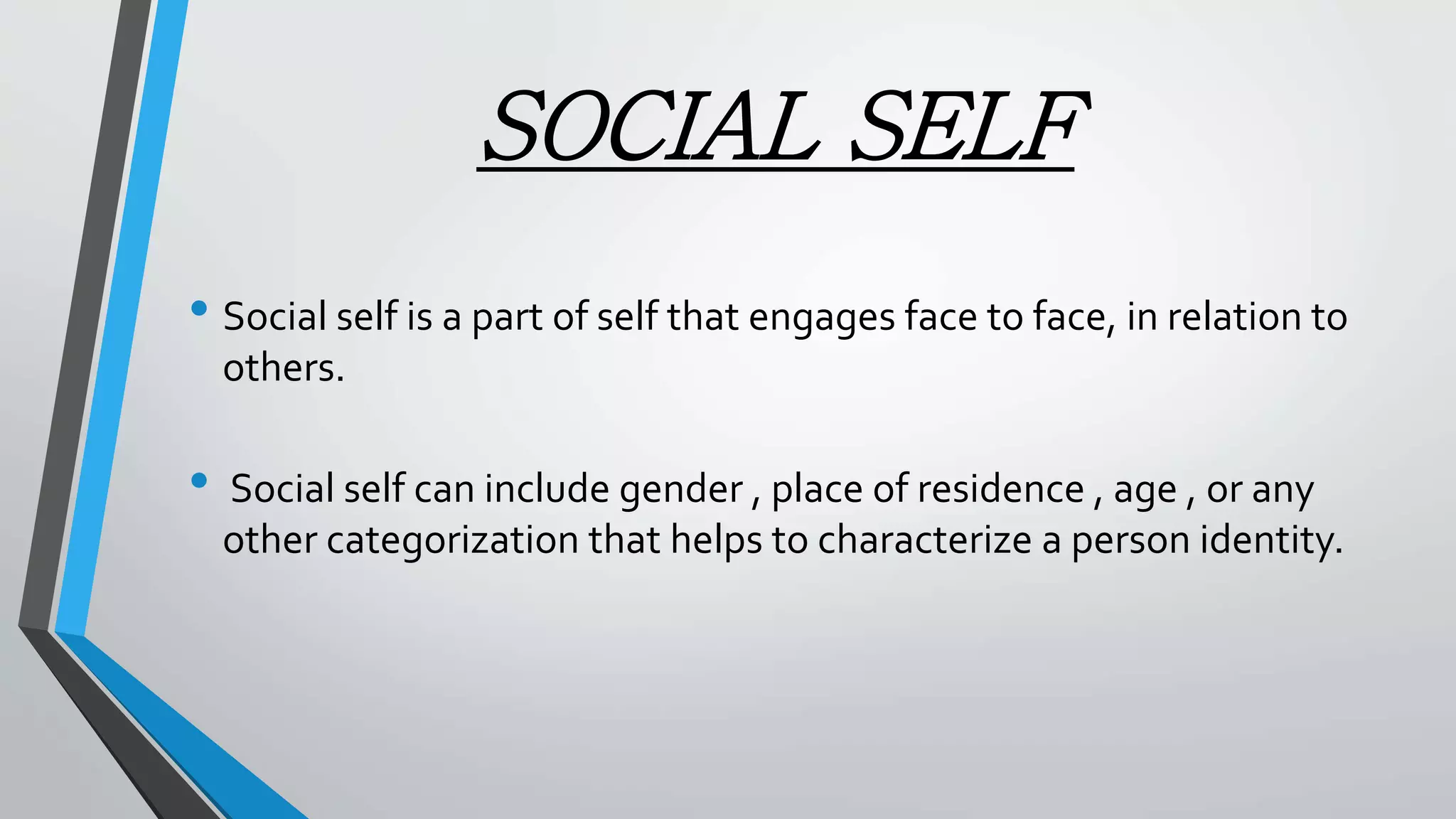 Self & cooley’s looking glass self | PPT
