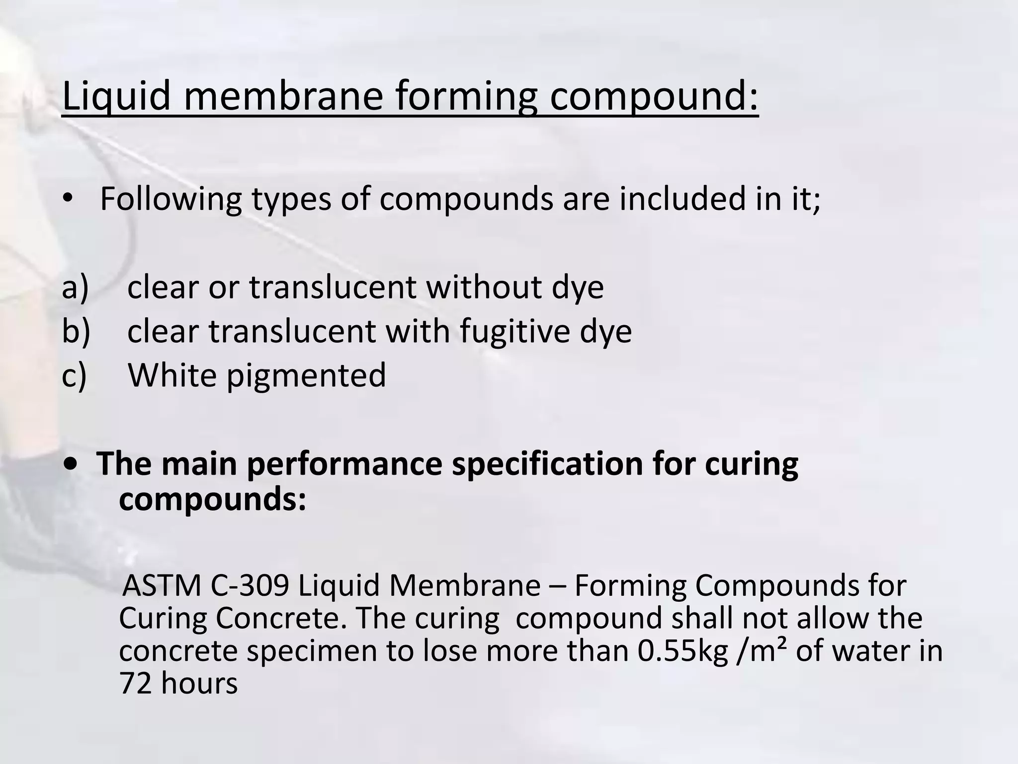 Self curing concrete | PPTX