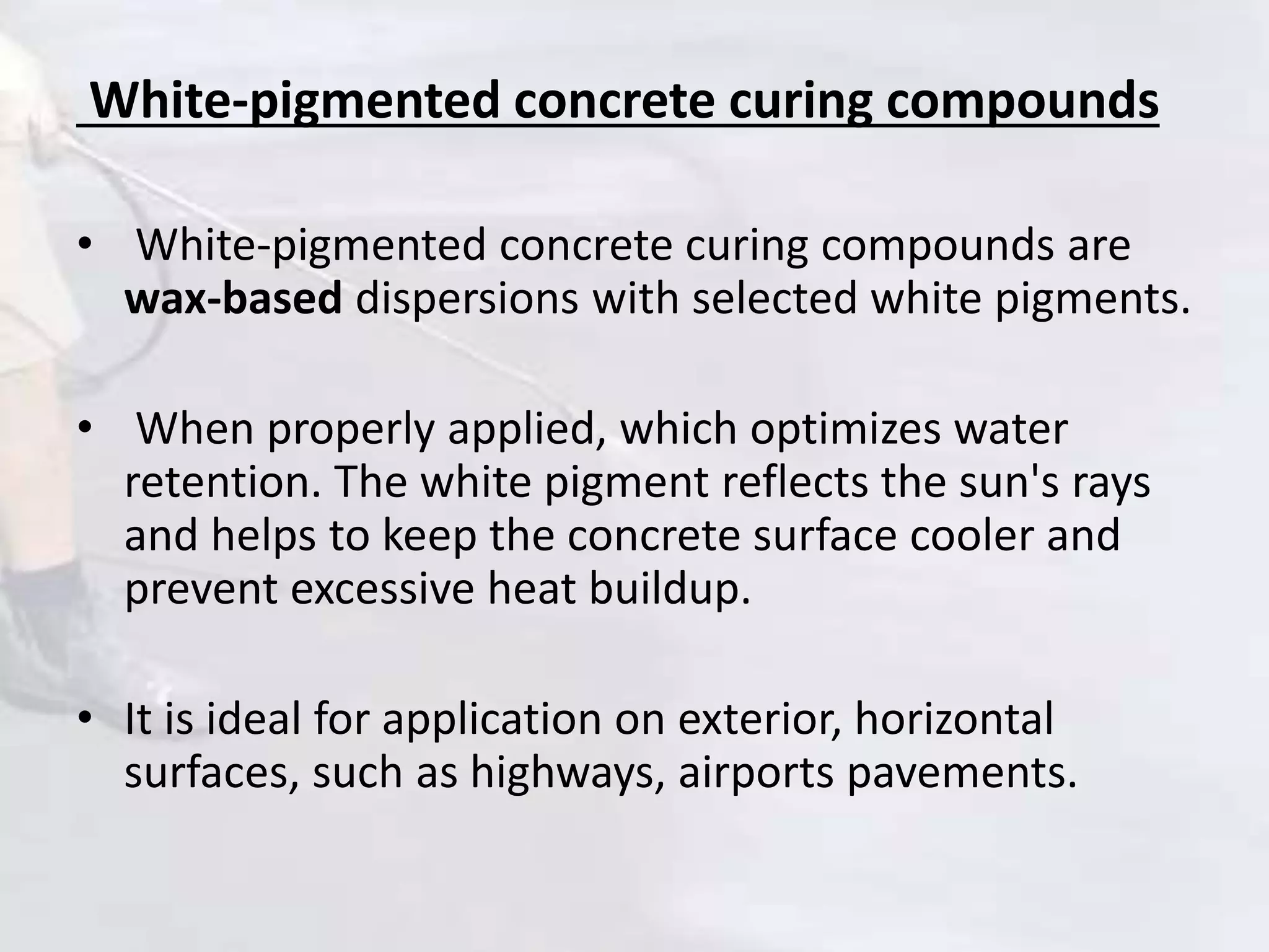 Self curing concrete | PPTX