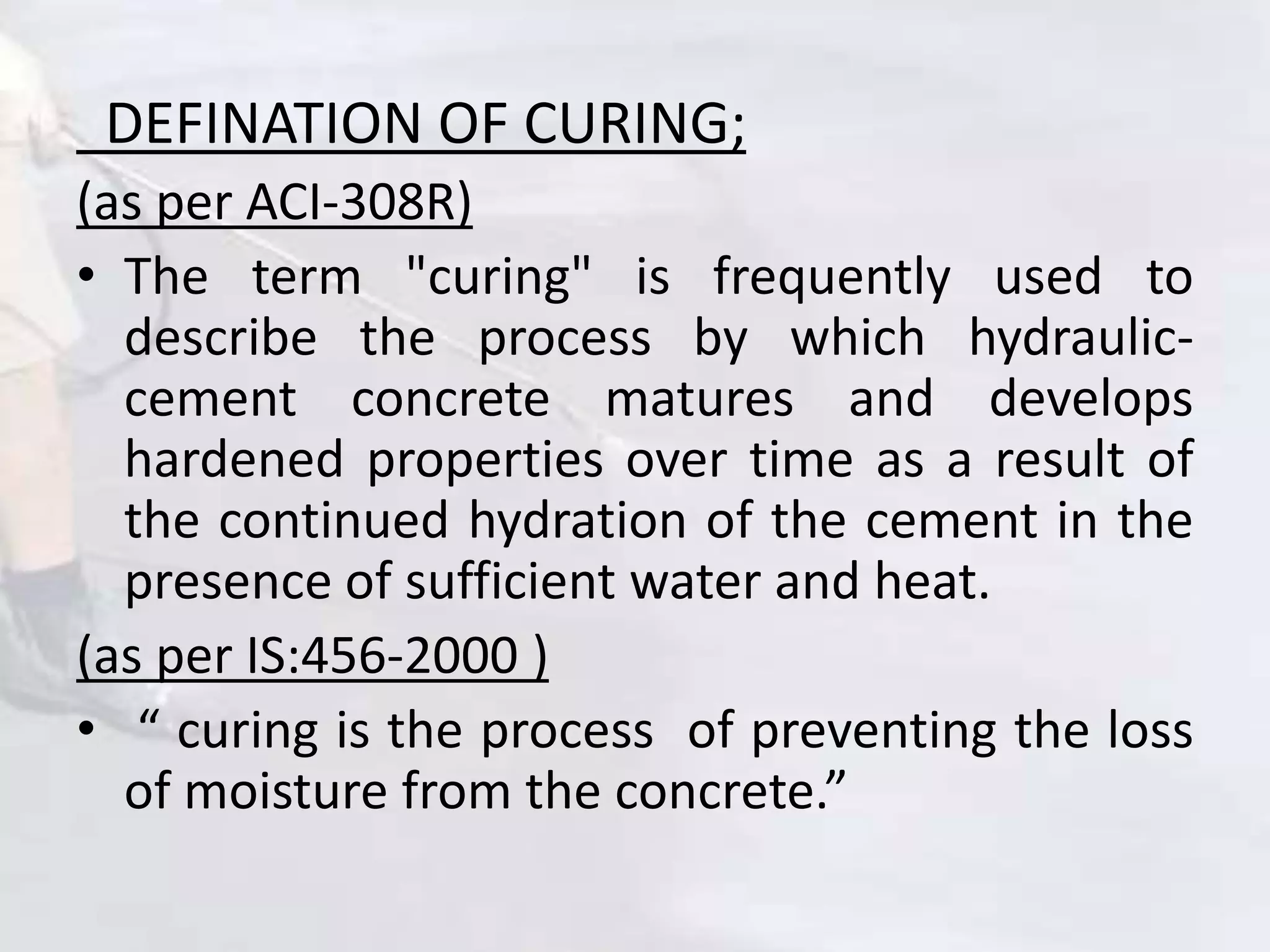 Self curing concrete | PPTX