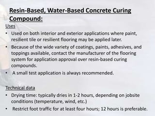 Self curing concrete | PPTX