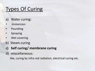 Self curing concrete | PPTX